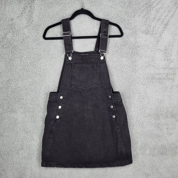 Mango | Dresses | Mng Mango Black Denim Overall Dress | Poshmark